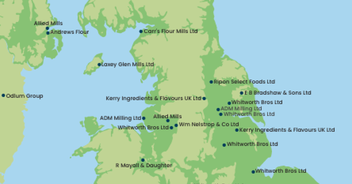 UK Flour Millers | Members mill map